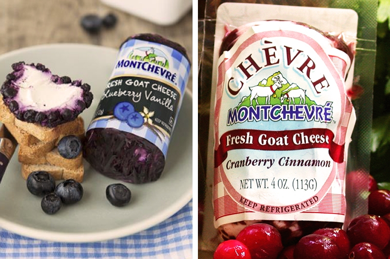 Montchevré Cranberry Cinnamon and Blueberry Vanilla Chèvre Log - Nugget ...